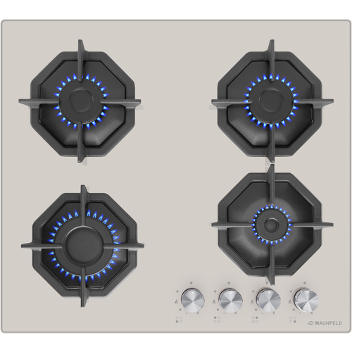 Газовая варочная панель MAUNFELD EGHG.64.2CBG\G, бежевый