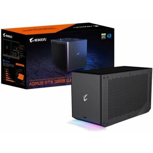 Видеокарта внешняя GIGABYTE GeForce RTX 3080 GAMING BOX (GV-N3080IXEB-10GD 2.0) 10GB GDDR6 320bit 1710/19000MHz Thunderbolt 3 USB 3.0 x3 LAN HDMI x2,