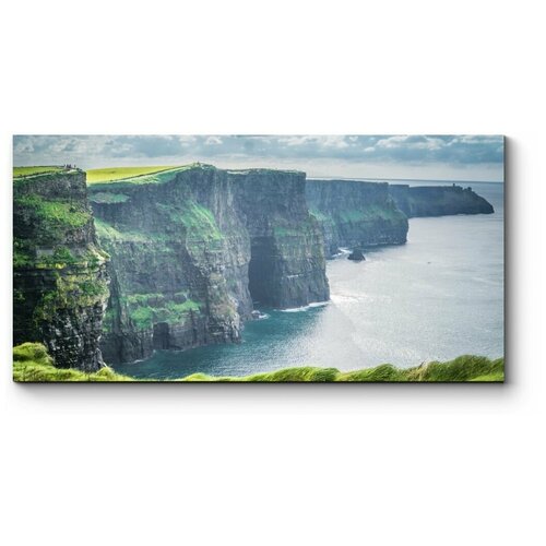 Модульная картина Двухсотметровые скалы Ирландии 140x70
