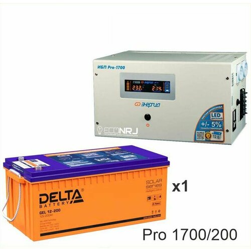 Энергия PRO-1700 + Аккумуляторная батарея Delta GEL 12-200