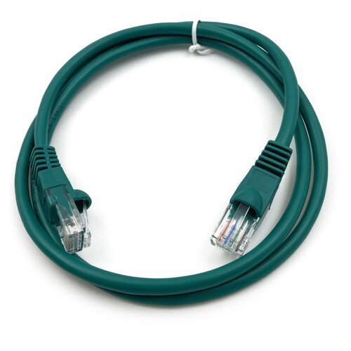 Патч-корд Buro UTP 4 пары cat5E CCA molded 1м зеленый RJ-45 (m)-RJ-45 (m)