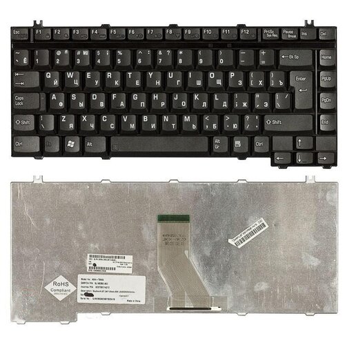 Клавиатура для ноутбука Toshiba 6037B0028308 черная