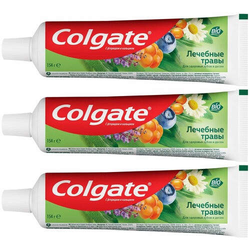Зубная паста COLGATE Лечебные травы ,100 мл, 3 шт.