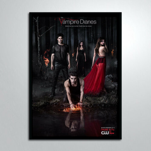 Постер в раме/Дневники вампира Огонь The Vampire Diaries