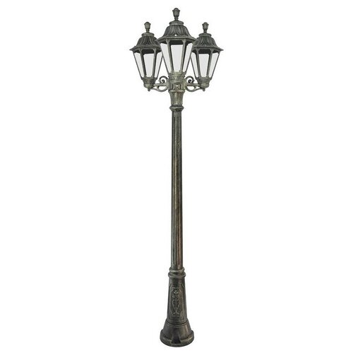 Fumagalli Уличный светильник Rut E26.156.S30.BXF1R, E27, 180 Вт, лампы: 3 шт., цвет арматуры: бронзовый, цвет плафона бесцветный