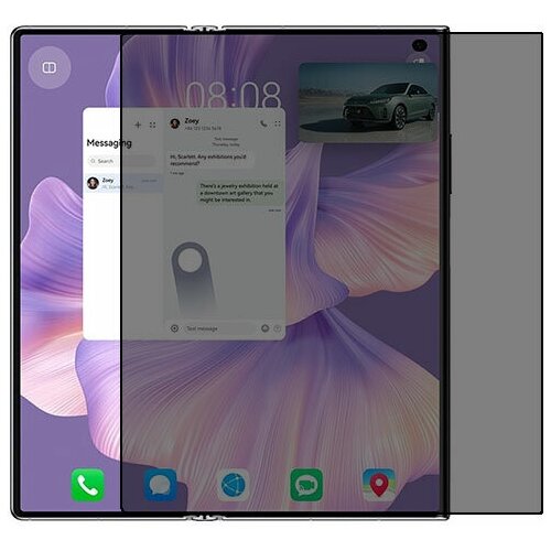 Huawei Mate Xs 2 защитный экран пленка гидрогель конфиденциальность (силикон)