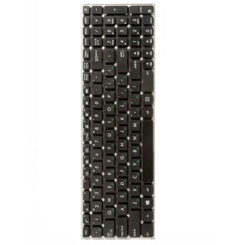 Клавиатура для ноутбуков Asus (ZeepDeep Haptic) black, no frame, гор. Enter 0KNB0-610TRU00