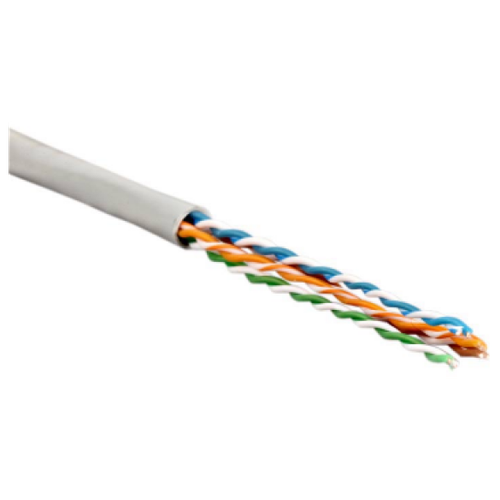 Кабель Hyperline UUTP4-C5E-S24-IN-PVC-GY-100 (U/UTP, CAT.5E, PVC, 100 м, серый)