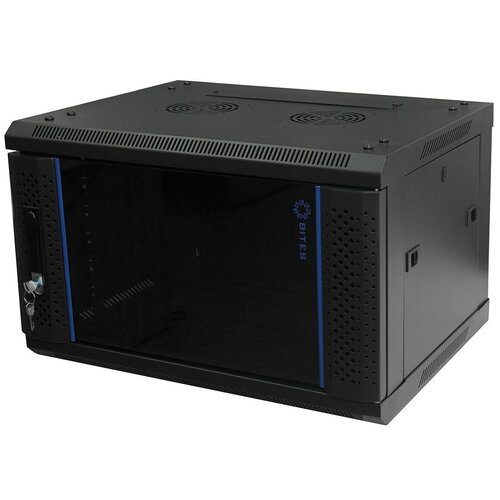 5bites Монтажный шкаф Шкаф телекоммуникационный настенный TC6403-12B 12U 600 450 WALL BLACK