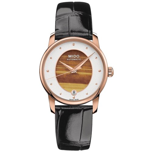 Наручные часы Mido Baroncelli Baroncelli Wild Stone M035.207.36.471.00, золотой, коричневый