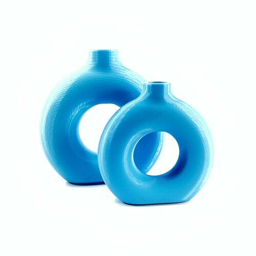 Набор декоративных подсветчников-ваз (голубой)