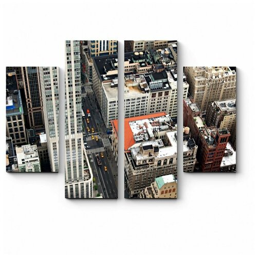Модульная картина Пасмурный день в Нью-Йорке100x75