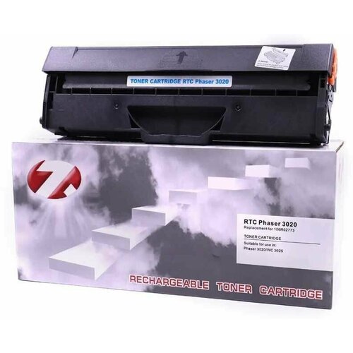 Картридж 106R02773, 7Q, для Xerox Phaser 3020, WC 3025, с чипом, черный, 1500 листов