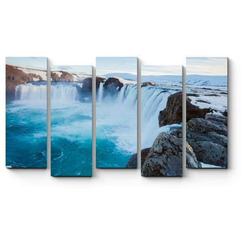 Модульная картина Знаменитый водопад Годафосс, Исландия110x64