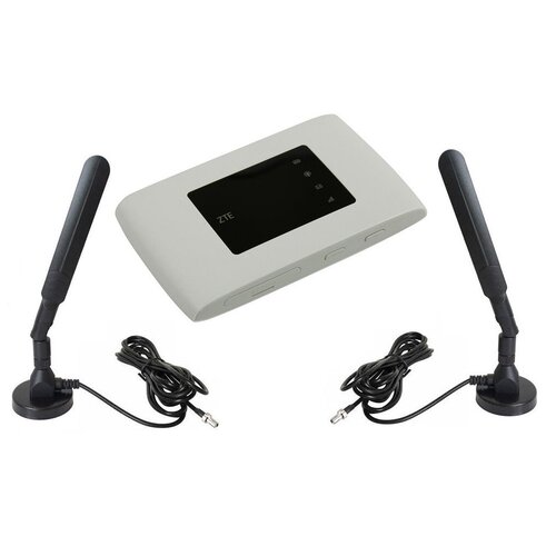 Wi-Fi Роутер ZTE MF920u с двумя комнатными антеннами (MiMo) усилением до 8dBi, кабель 2*3м