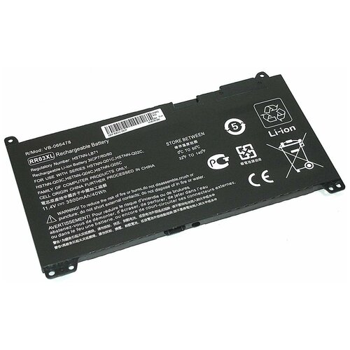 Аккумуляторная батарея для ноутбука HP G4 440 (RR03XL) 11.4V 3500mAh OEM