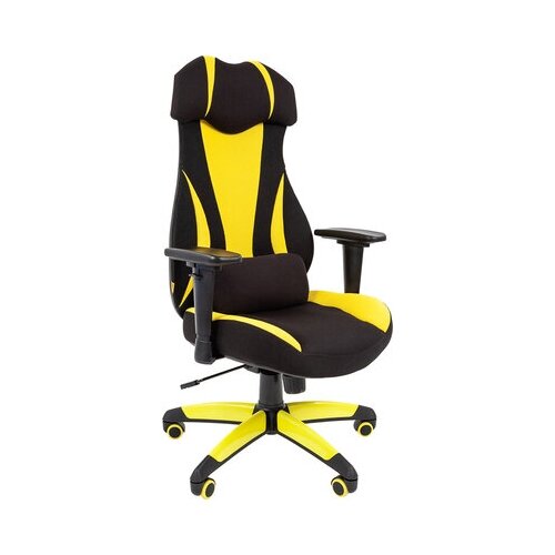 Геймерское кресло Chairman game 14 чёрное/жёлтое 7022221 7022221 .