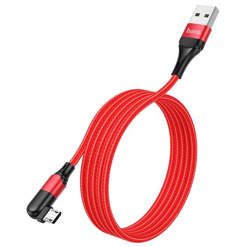Hoco U100 Orbit 2.4 А USB-Micro-USB, 1.2 м, 1 шт., красный