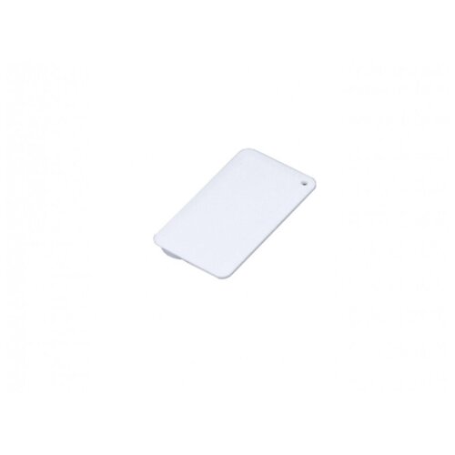 Флешка для нанесения логотипа виде пластиковой карточки (64 Гб / GB USB 2.0 Белый/White MINI_CARD1 под полноцветную печать фотографии)