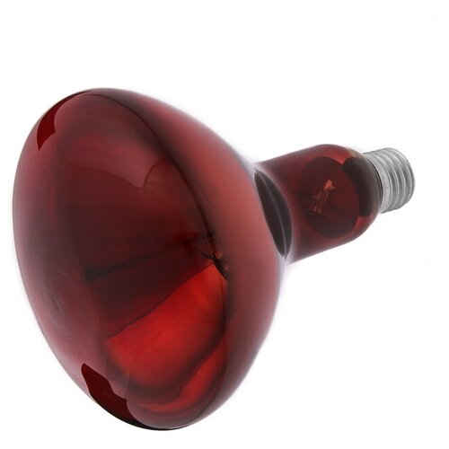 Лампа инфракрасная, 250 Вт, Е 27, 220В, длина волны 2500 нм, красная колба./В упаковке шт: 1