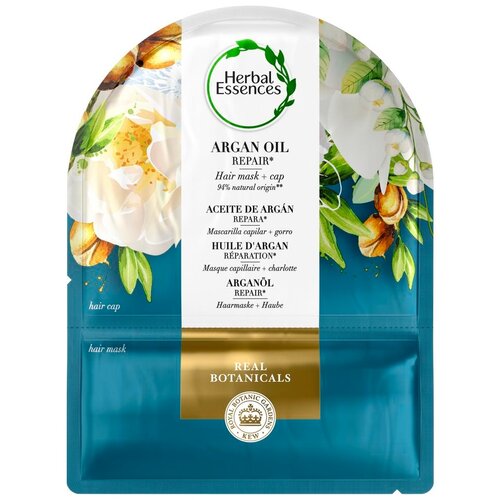 Herbal Essences Маска для волос Марокканское Аргановое Масло + шапочка, 20 г, 20 мл, пакет