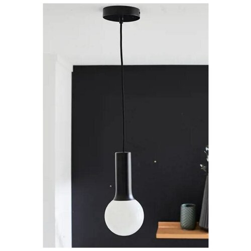 Светильник подвесной Inspire Hoki 1 лампа 3 м² цвет чёрный