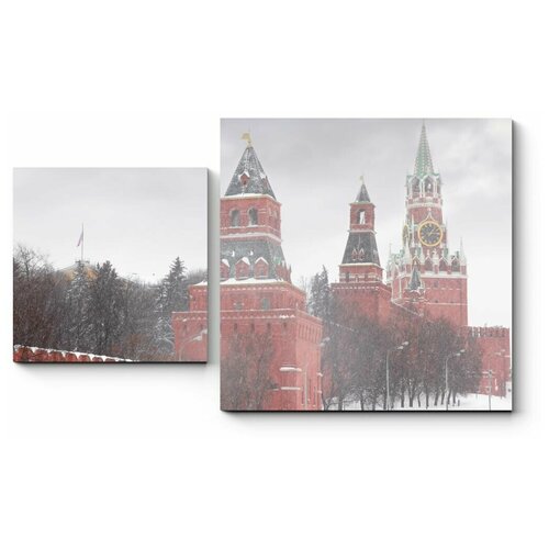 Модульная картина Зимняя Москва60x36