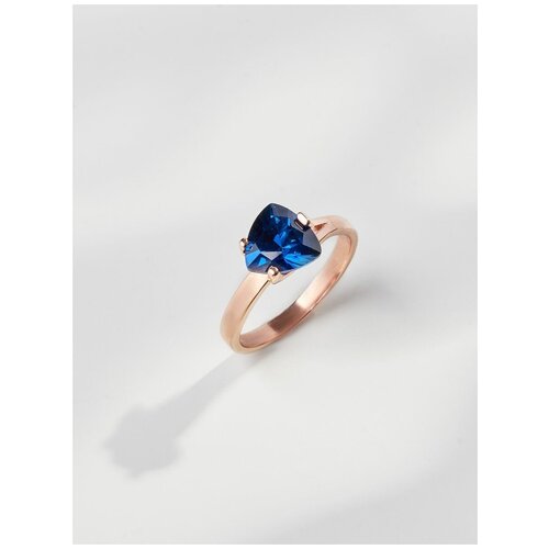 Кольцо Shine & Beauty, шпинель, размер 18.5, золотой, синий