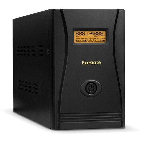 ИБП ExeGate SpecialPro Smart LLB-1000. LCD. AVR.4SH. RJ <1000VA/650W, LCD, AVR, 4*Schuko, RJ45/11, металлический корпус, Black> EP285487RUS