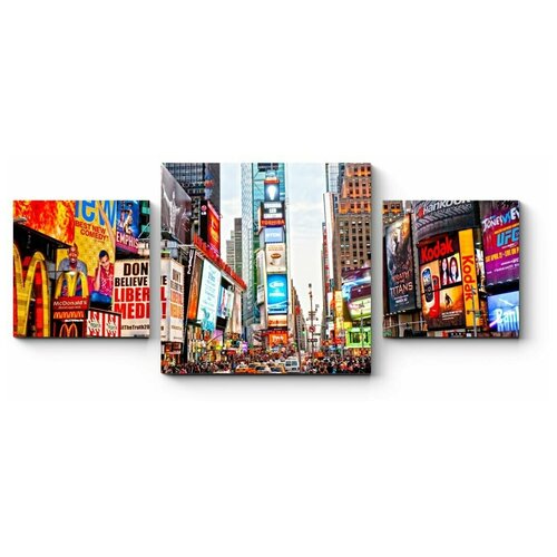 Модульная картина Таймс-Сквер, Нью-Йорк 110x47
