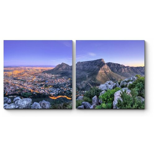 Модульная картина Горная тропа близ Кейптауна 180x90