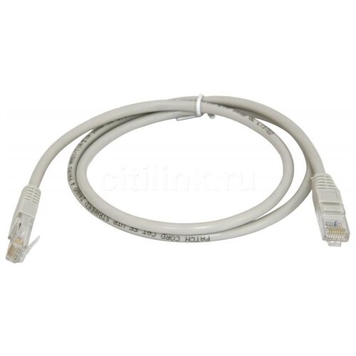 Патч-корд ITK PC01-C5EU-05M-G вилка RJ-45-вилка RJ-45 кат.5е 0.5м серый ПВХ