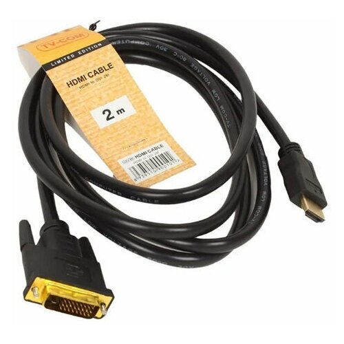 Кабель HDMI to DVI-D (19M -25M) 2м, TV-COM LCG135E-2M /