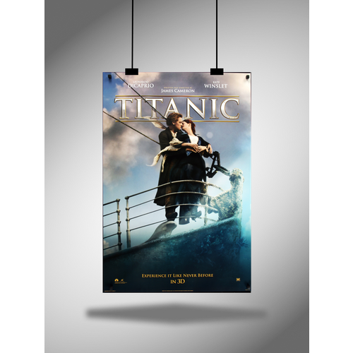 Постер плакат интерьерный на стену фильм Титаник 3 А3
