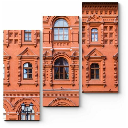 Модульная картина Классический фасад в русском стиле130x139