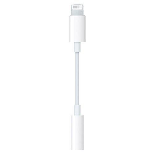 Переходник/адаптер Apple Lightning (M) - mini jack 3.5 (F), 0.1 м, белый