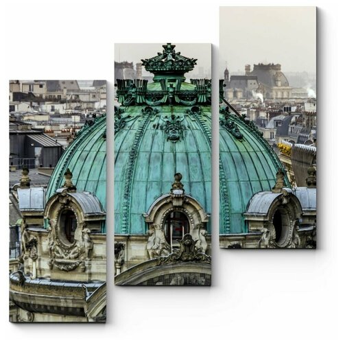 Модульная картина Вид на Париж с крыши Оперы70x75