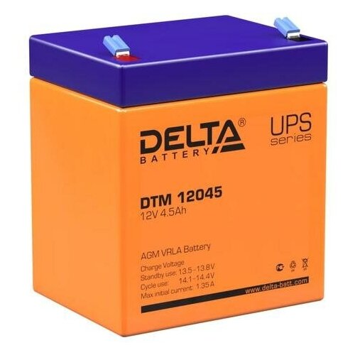 Аккумулятор 12В 4.5А. ч. Delta DTМ 12045 (6шт)