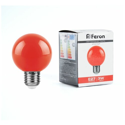 Лампа светодиодная Feron LB-371 25905, E27, G60, 3 Вт, 2700 К