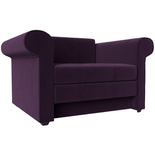 Кресло-кровать Лига Диванов Берли Фиолетовый (велюр)