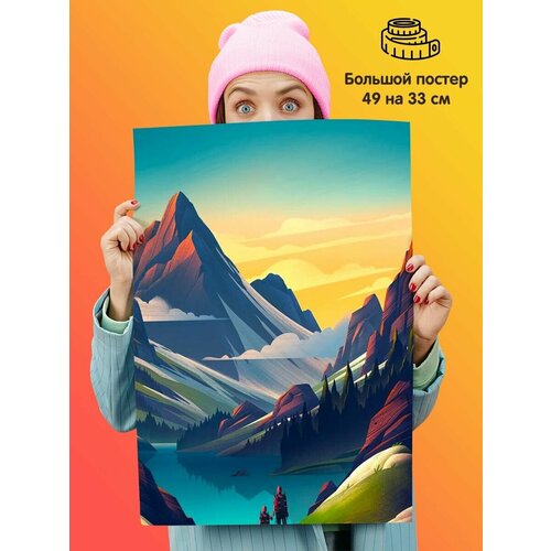 Постер плакат Пейзаж Горы