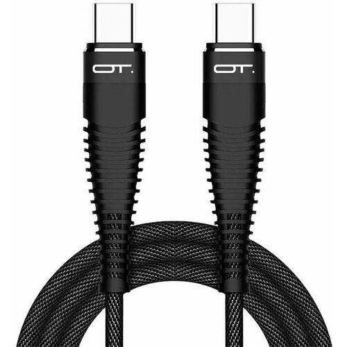 Кабель PD100W (TYPE-C - TYPE-C) 1.2м Орбита OT-SMU03 Черный
