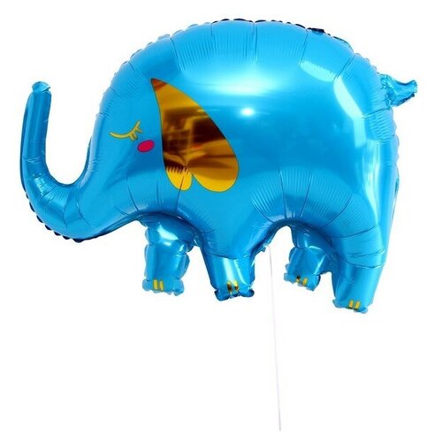 Шар фольгированный 24"Слон", голубой