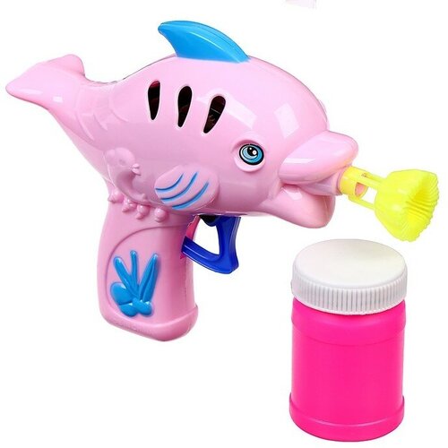 Funny toys Мыльные пузыри «Фиолетовая рыбка», в наборе мыльный раствор, 50 мл, микс