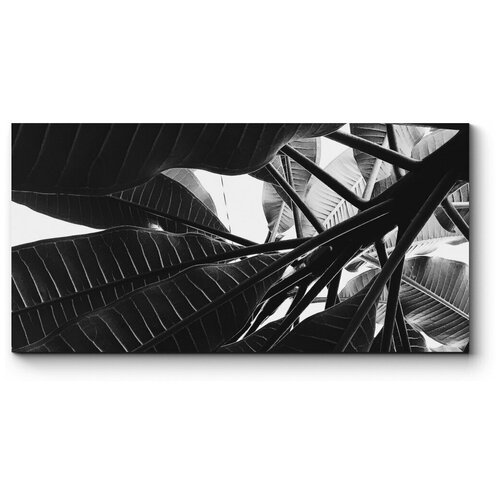 Модульная картина Скрываясь в тени растений 90x45
