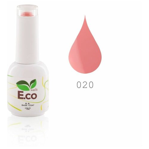 E.co nails Базовое покрытие BB-base Gel, 020, 10 мл