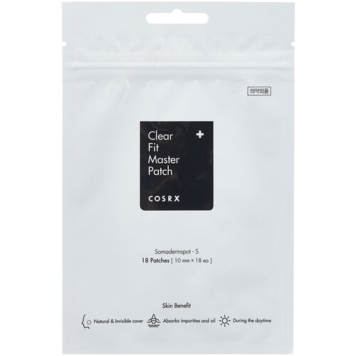 COSRX Ультра-тонкие патчи против акне Clear Fit Master Patch, 18 шт., 1 г