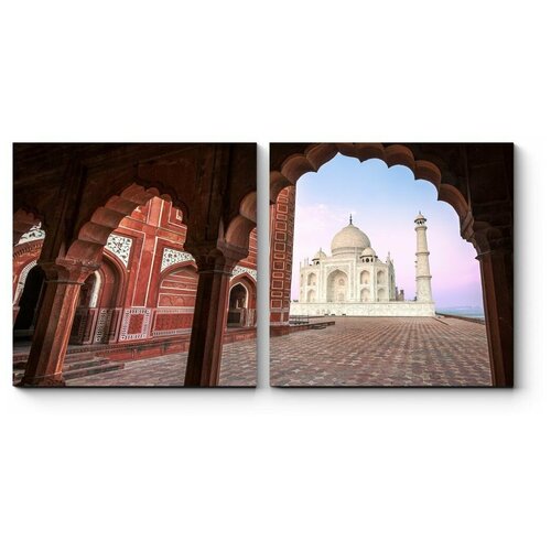 Модульная картина Индийский дворец Тадж-Махал200x100