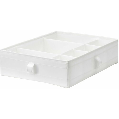 SKUBB ящик с отделениями, 44x34x11 см, белый IKEA