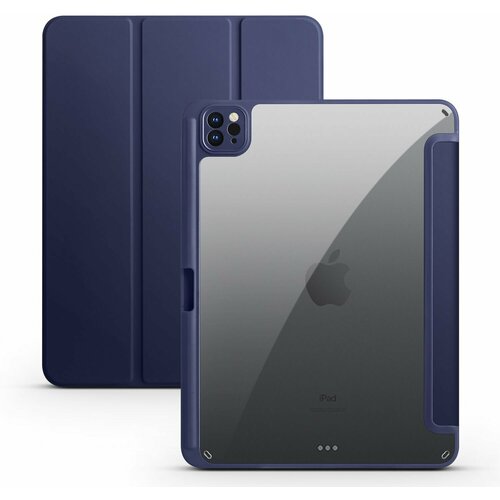 Чехол iPad Pro 11" (2018-2022) / Air 4 (2020) 10.9" / iPad Air 5 (2022) 10.9" с держателем для Apple Pencil (PC) темно-синий